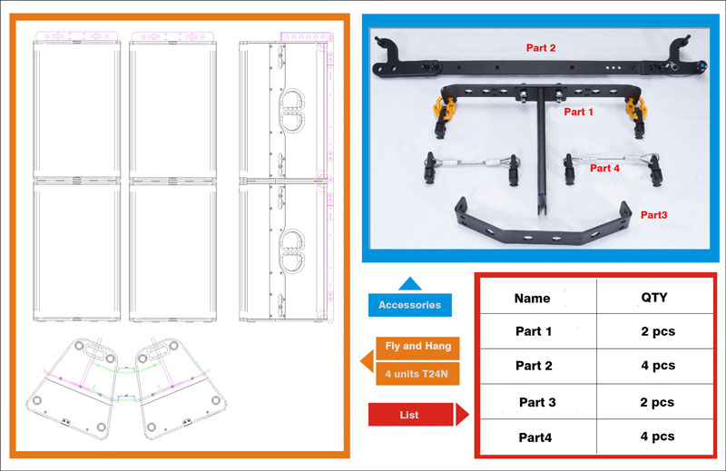 T24N Dual 12 Inch Loudspeaker With Excellent Speech Intelligibility And ...